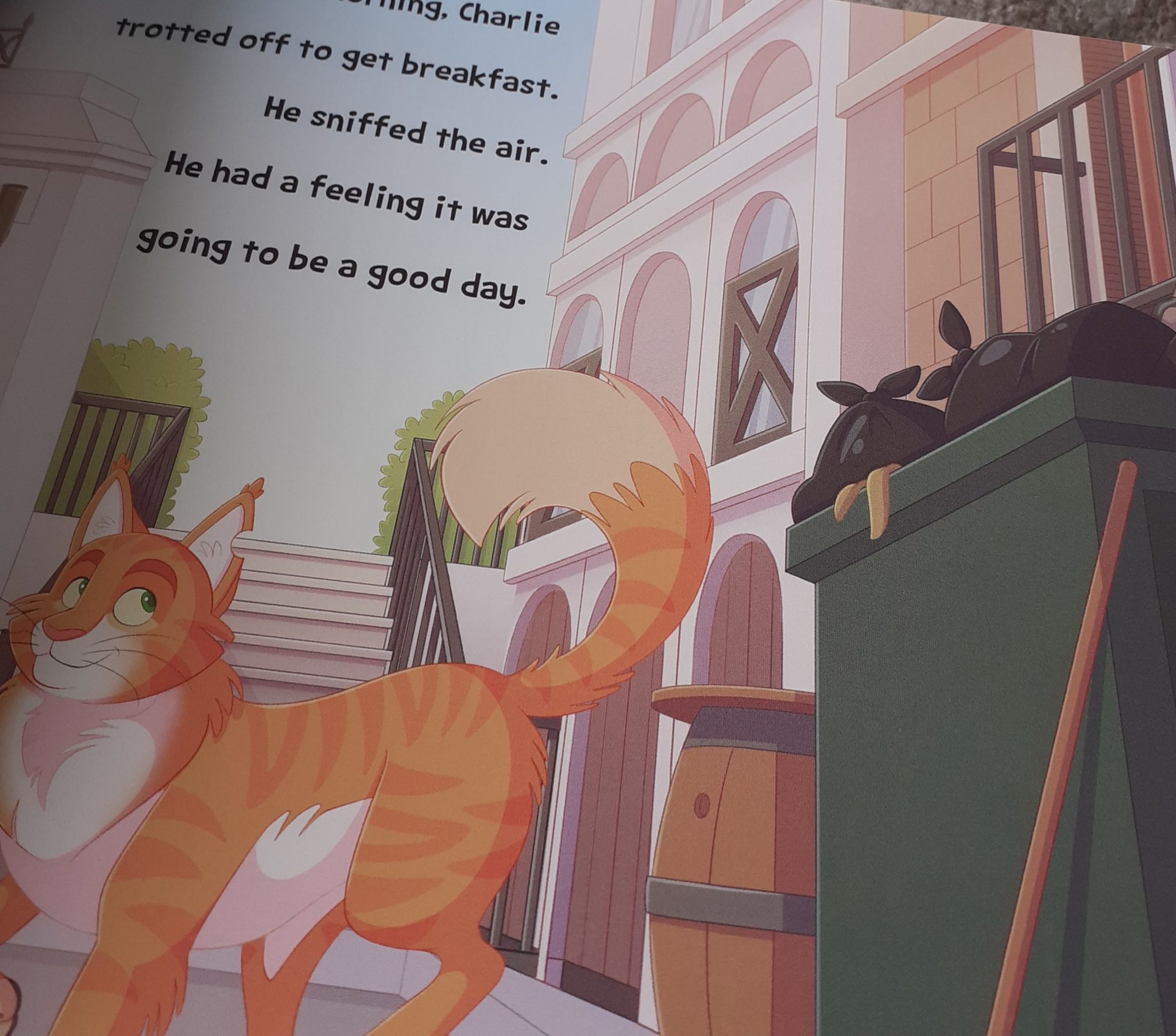 Charlie Whiskers in "something fishy"; children's book review